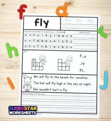 First Grade Sight Word Worksheets - Superstar Worksheets