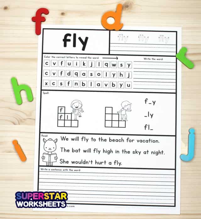 First Grade Sight Word Worksheets - Superstar Worksheets
