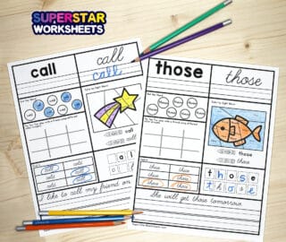 Second Grade Sight Word Worksheets - Superstar Worksheets