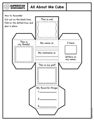All About Me Template - Superstar Worksheets