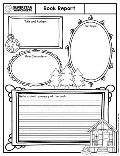 Book Report Templates (Free Printables) - Superstar Worksheets