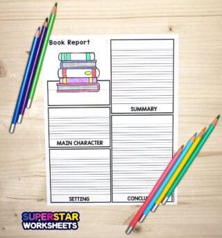 Book Report Templates - Superstar Worksheets