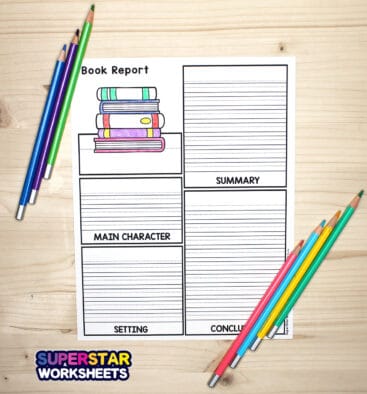 Book Report Templates - Superstar Worksheets