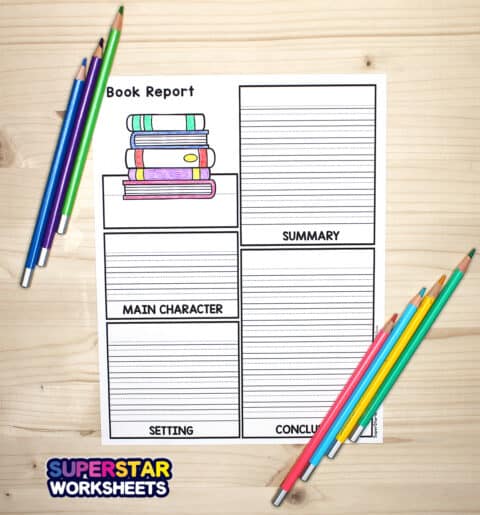 Book Report Templates - Superstar Worksheets