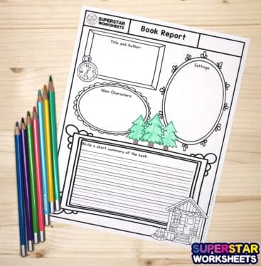 Book Report Templates - Superstar Worksheets