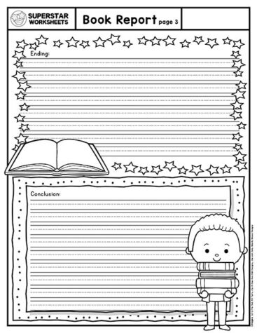 Book Report Templates (Free Printables) - Superstar Worksheets