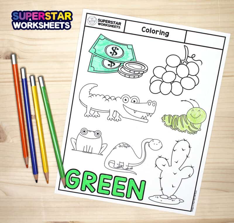 Coloring Worksheets for Preschool (Free Printables) - Superstar Worksheets