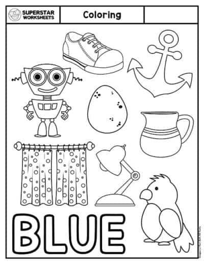 Coloring Worksheets for Preschool (Free Printables) - Superstar Worksheets