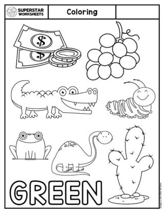 Green Color Worksheets Worksheet Preschool Preschoolers Activities ...