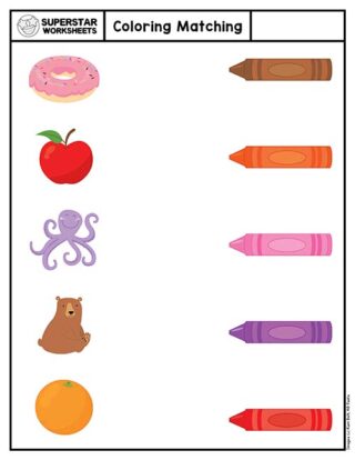 Coloring Worksheets for Preschool - Superstar Worksheets