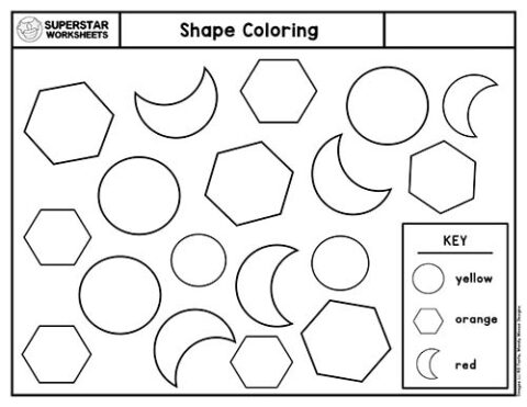 Coloring Worksheets for Preschool (Free Printables) - Superstar Worksheets