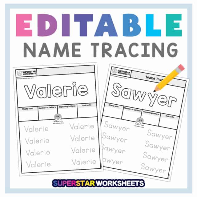 Tracing Worksheets - Superstar Worksheets