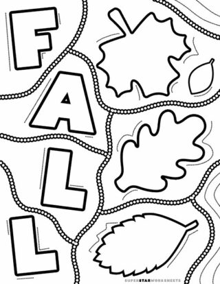 Fall Leaf Coloring Pages (Free Printables) - Superstar Worksheets