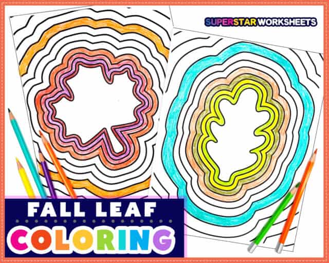 Fall Leaf Coloring Pages (Free Printables) - Superstar Worksheets