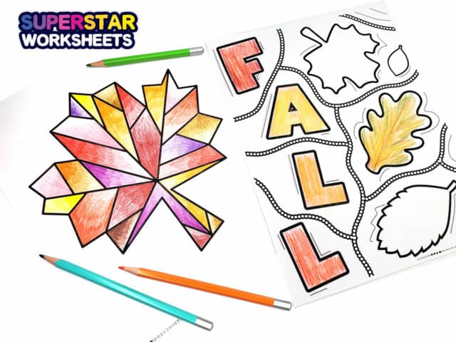 Fall Leaf Coloring Pages (Free Printables) - Superstar Worksheets