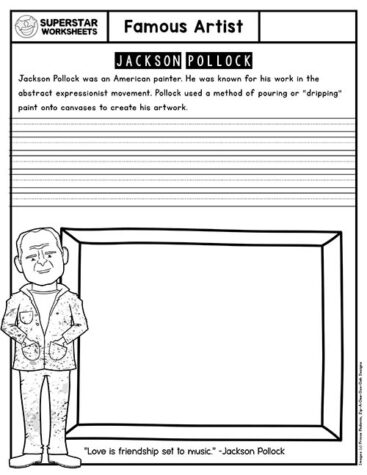 Famous Artist Worksheets - Superstar Worksheets