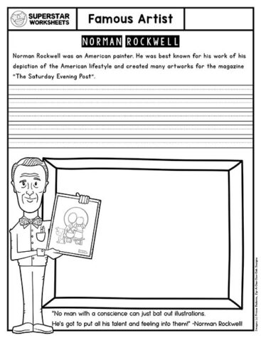 Famous Artist Worksheets - Superstar Worksheets