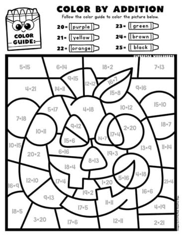 Halloween Color by Number - Superstar Worksheets