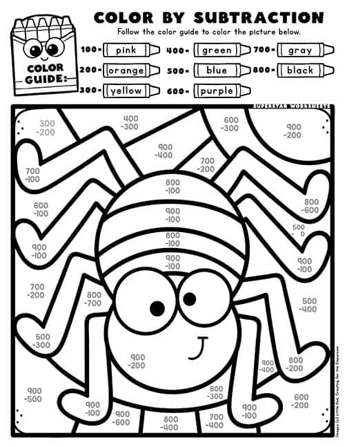 Halloween Addition Color By Number Halloween Addition Color By Number