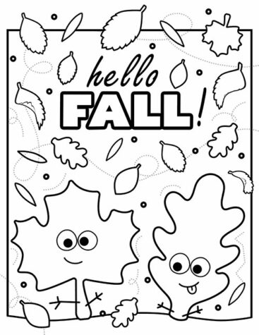 Fall Leaf Coloring Pages (Free Printables) - Superstar Worksheets