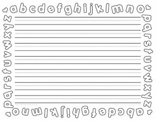 Kindergarten Writing Paper - Superstar Worksheets
