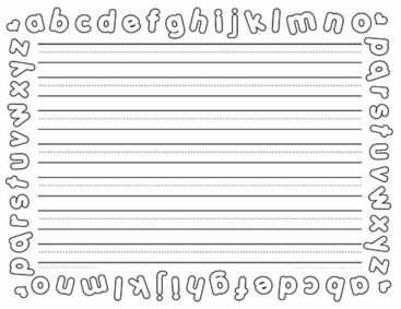 Kindergarten Writing Paper - Superstar Worksheets