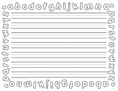 Kindergarten Writing Paper - Superstar Worksheets