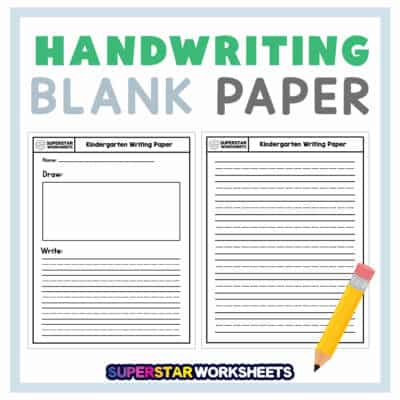 Kindergarten Writing Worksheets - Superstar Worksheets