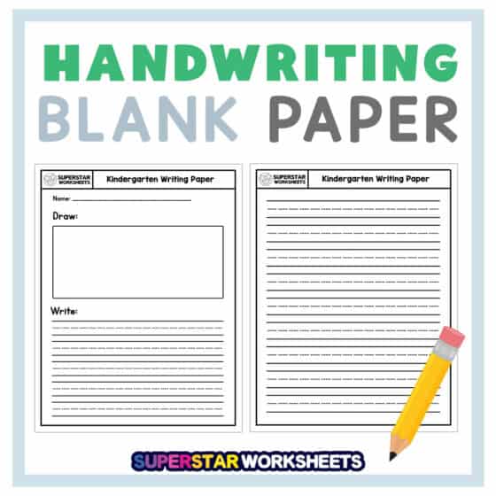 Kindergarten Writing Worksheets - Superstar Worksheets