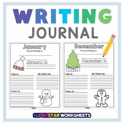 Kindergarten Writing Worksheets - Superstar Worksheets