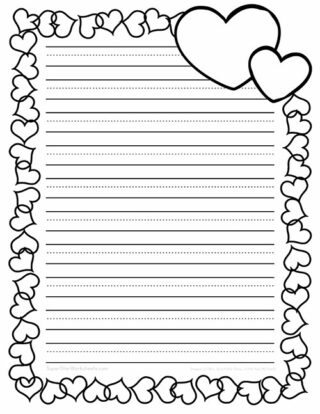 Kindergarten Writing Paper - Superstar Worksheets