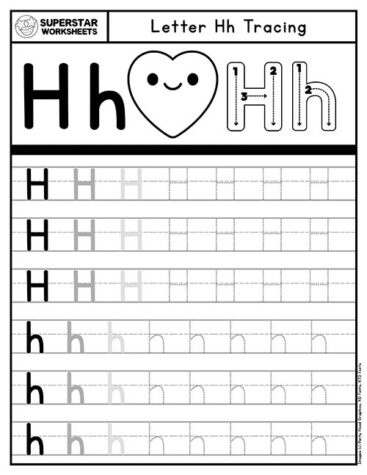 Letter Tracing Worksheets - Superstar Worksheets