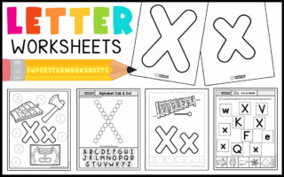 Letter X Worksheets - Superstar Worksheets