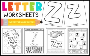 Letter Z Worksheets - Superstar Worksheets