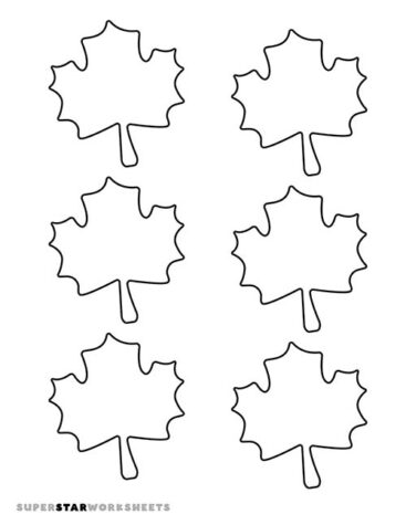 Leaf Template (Free Printables) - Superstar Worksheets