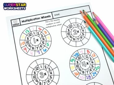 Multiplication Chart - Superstar Worksheets
