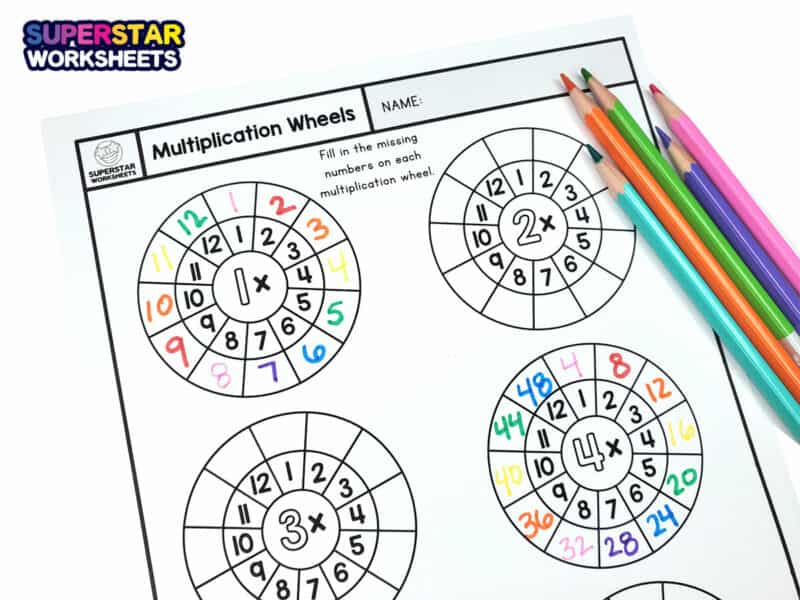 Multiplication Chart - Superstar Worksheets
