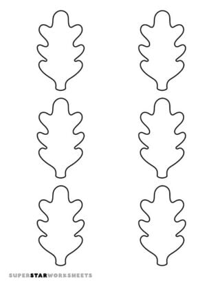 Leaf Template (Free Printables) - Superstar Worksheets