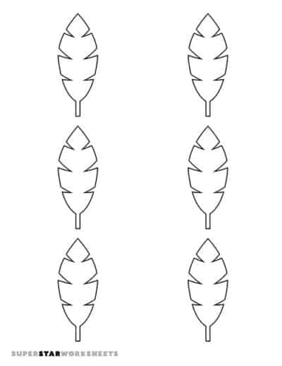 Leaf Template (Free Printables) - Superstar Worksheets