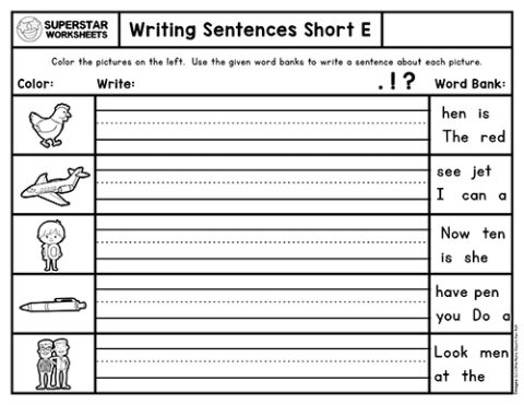 Kindergarten Phonics Worksheets - Superstar Worksheets