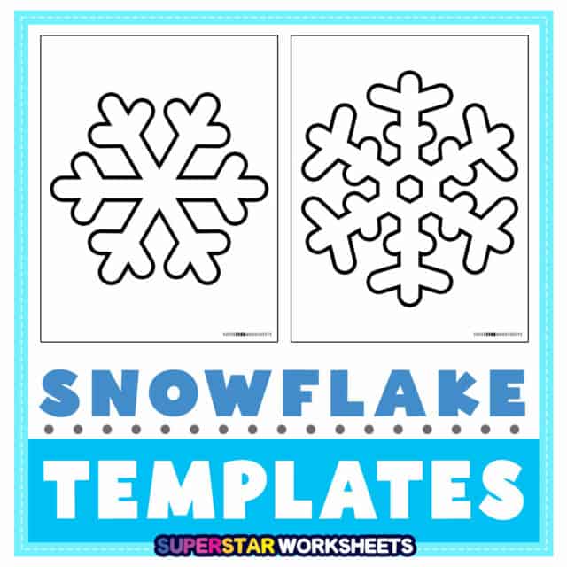 Winter Templates (Free Printables) - Superstar Worksheets
