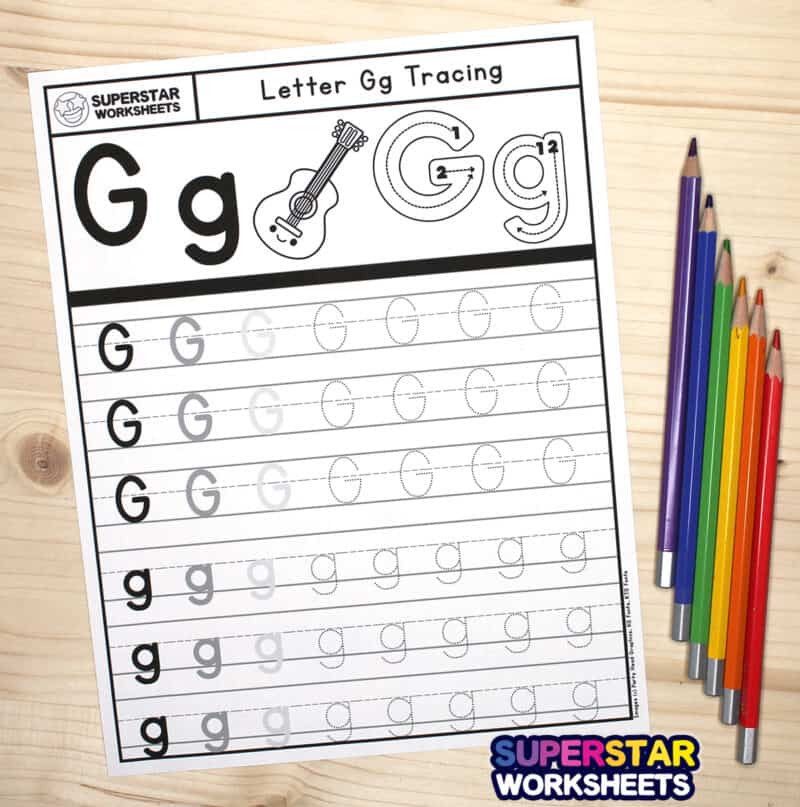 Letter Tracing Worksheets - Superstar Worksheets