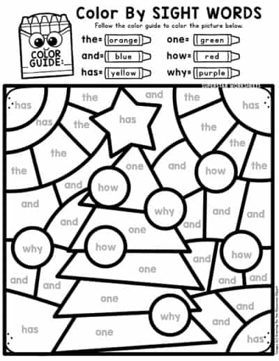 Christmas Color By Number - Superstar Worksheets