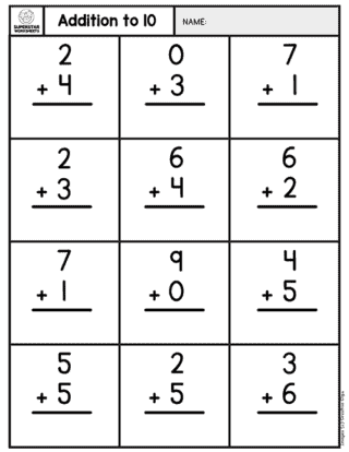 First Grade Addition Worksheets - Superstar Worksheets