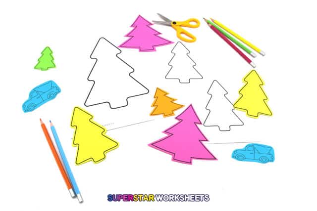 Christmas Tree Template (Free Printables) - Superstar Worksheets