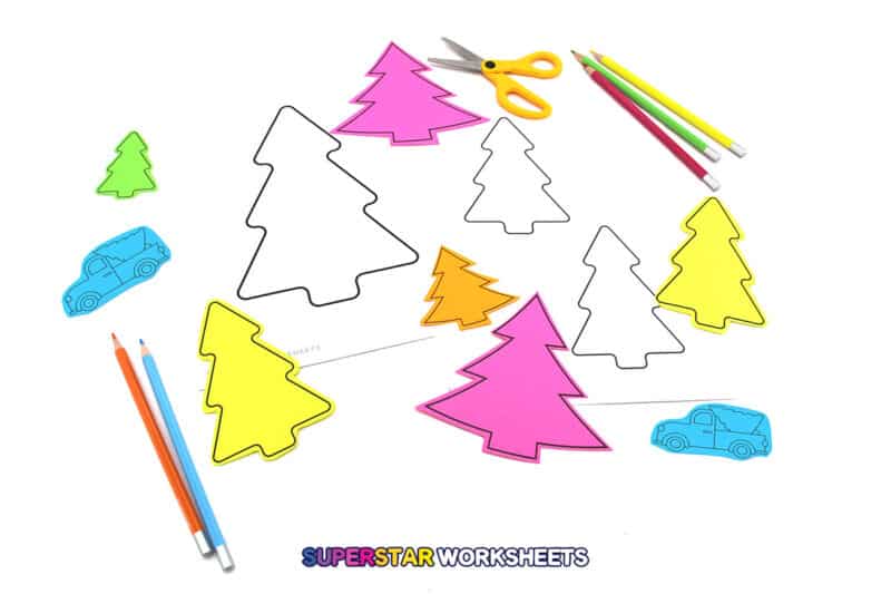 Christmas Tree Template (Free Printables) - Superstar Worksheets