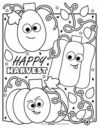 Pumpkin Coloring Pages (Free Printables) - Superstar Worksheets