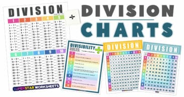 Division Chart - Superstar Worksheets