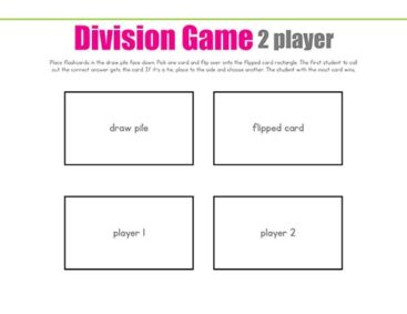 Division Flashcards - Superstar Worksheets