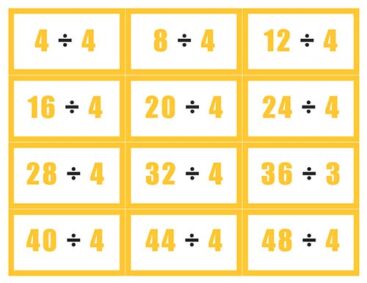 Division Flashcards - Superstar Worksheets